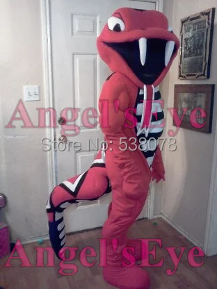 Red-VIPER-SNAKE-MASCOT-COSTUME-Adult-Cartoon-Character-Halloween-theme ...