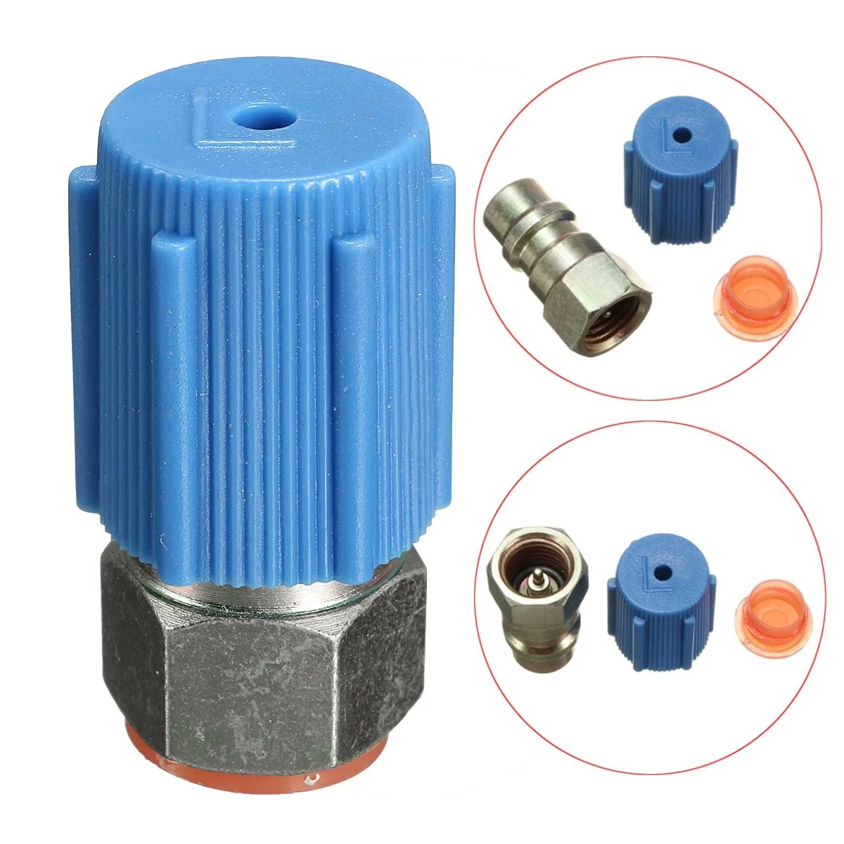 A/C Charging Port Adapter Retrofit R12 Port to Accept R134a Quick ...