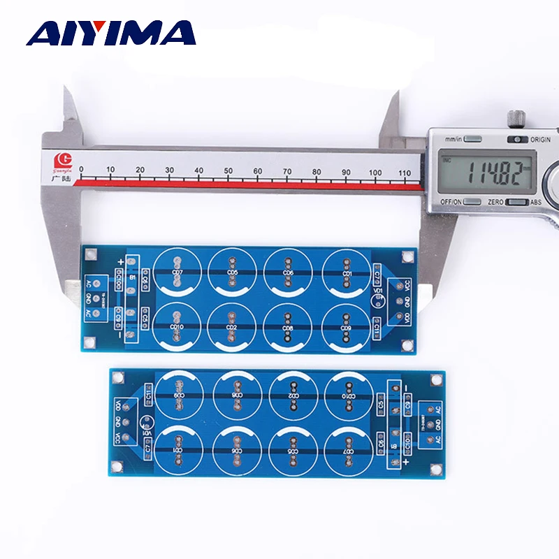 Aiyima 듀얼 오디오 전력 증폭기 전원 필터 베어 PCB 보드 114.8x36.9 미리메터|audio power|audio ...
