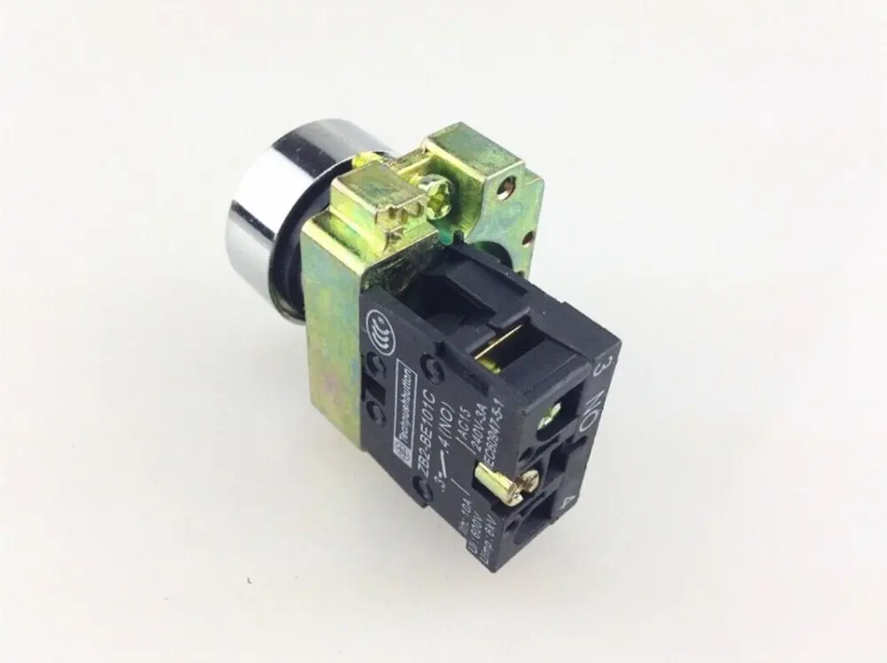 10Pcs-Lot-BA21-XB2-BA21-Black-Self-reset-Momentary-Flush-Pushbutton-1-N ...