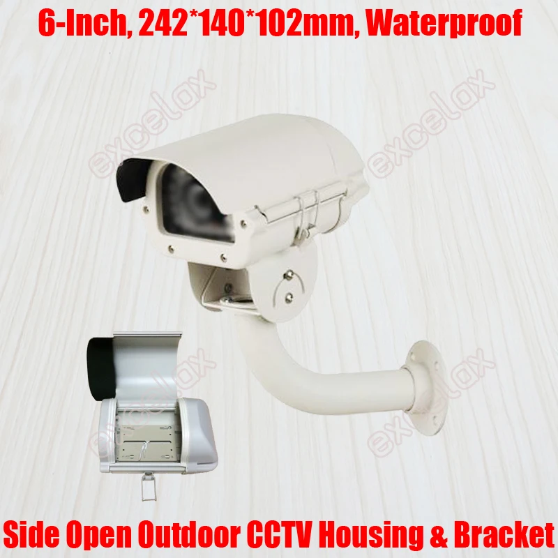 6 Inch CCTV Camera Housing & Bracket 242x140x102mm IP66 Waterproof ...