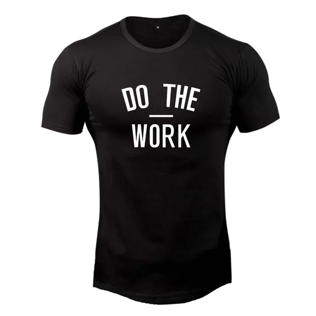Do The Work Men’s Hardcore Gym Fitness T Shirt - Men's Fitness Apparel ...