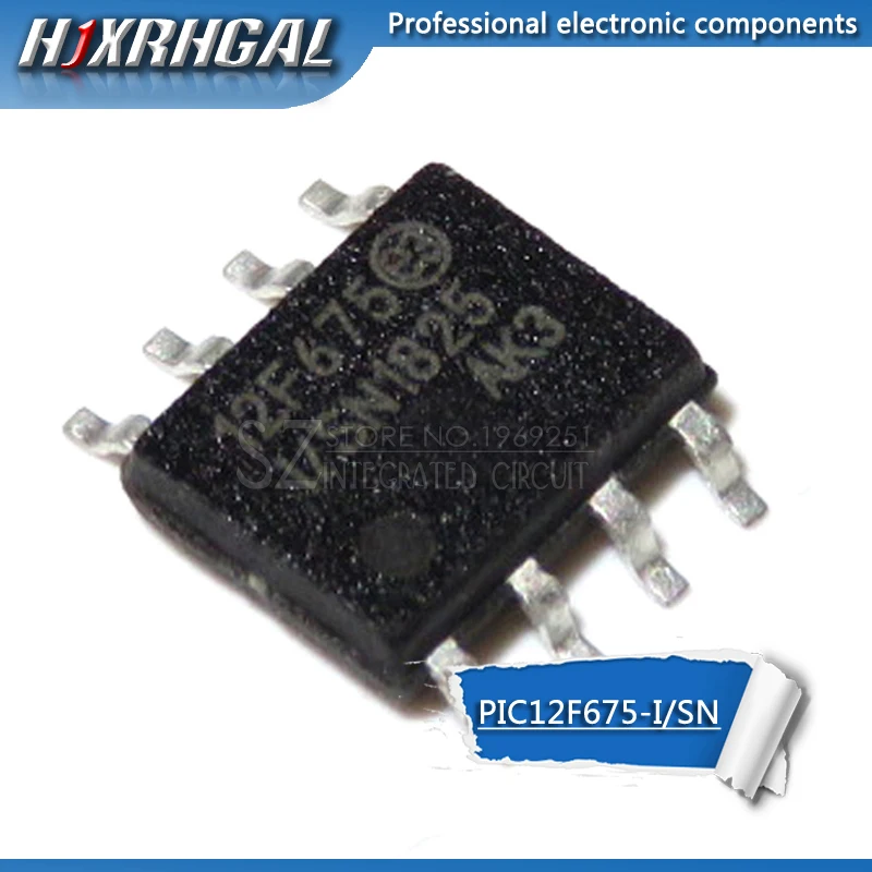 5 piezas PIC12F675 I/SN SOP 8 PIC12F675 SOP 12F675 I/SN SMD 12F675 SOP8 ...