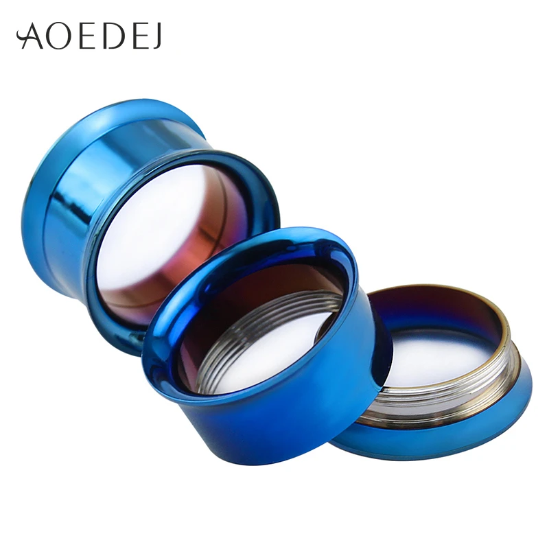 3-25mm Ear Gauges Stainless Steel Tunnel Plugs Flesh Tunnels Piercing ...