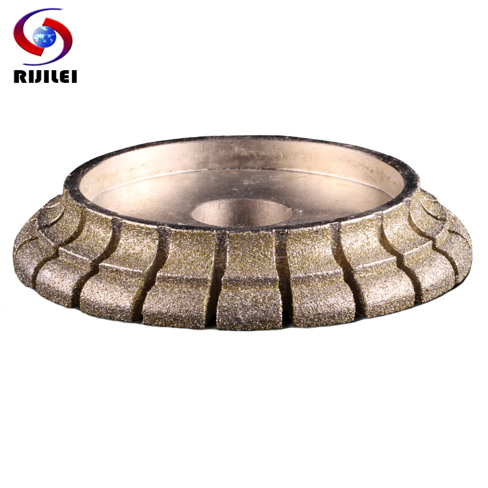 RIJILEI 140MM Electroplated Diamond Edge Profile Wheel For Marble ...