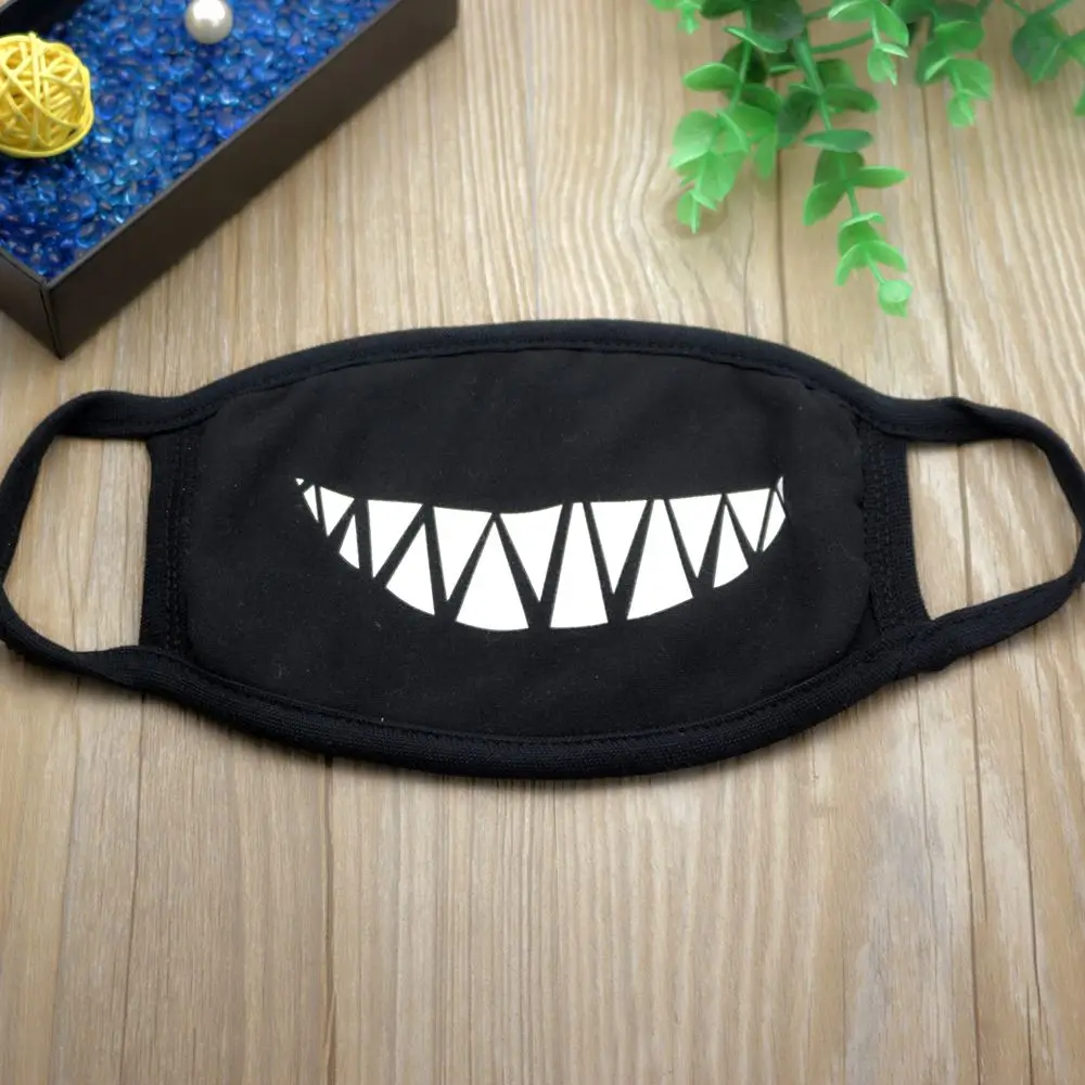 Cute Smile Emoji Cycling Anti Dust Mouth Face Mask Men Women Teeth ...