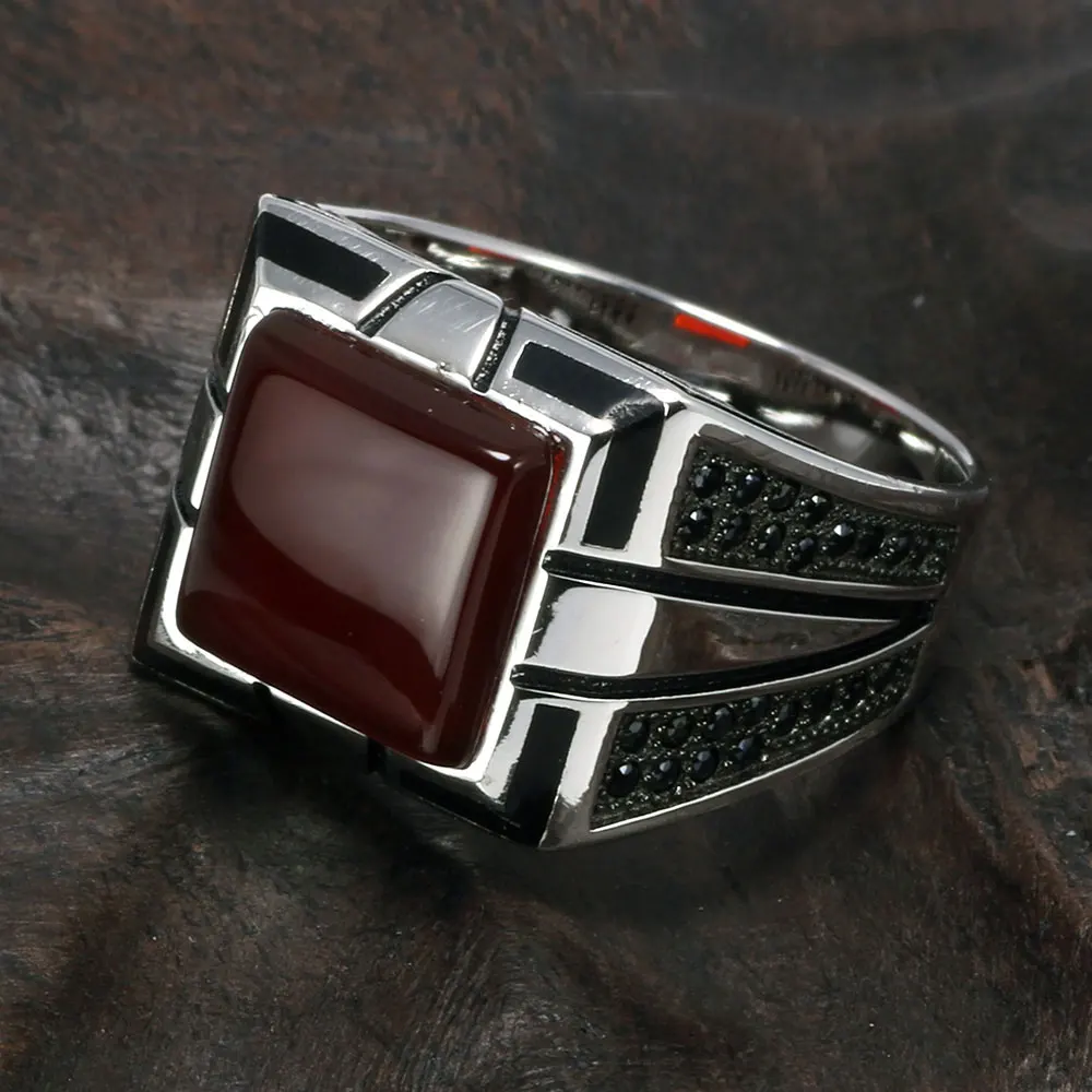 Cool Retro Vintage Turkish Ring For Men Large With Stones Colors ...