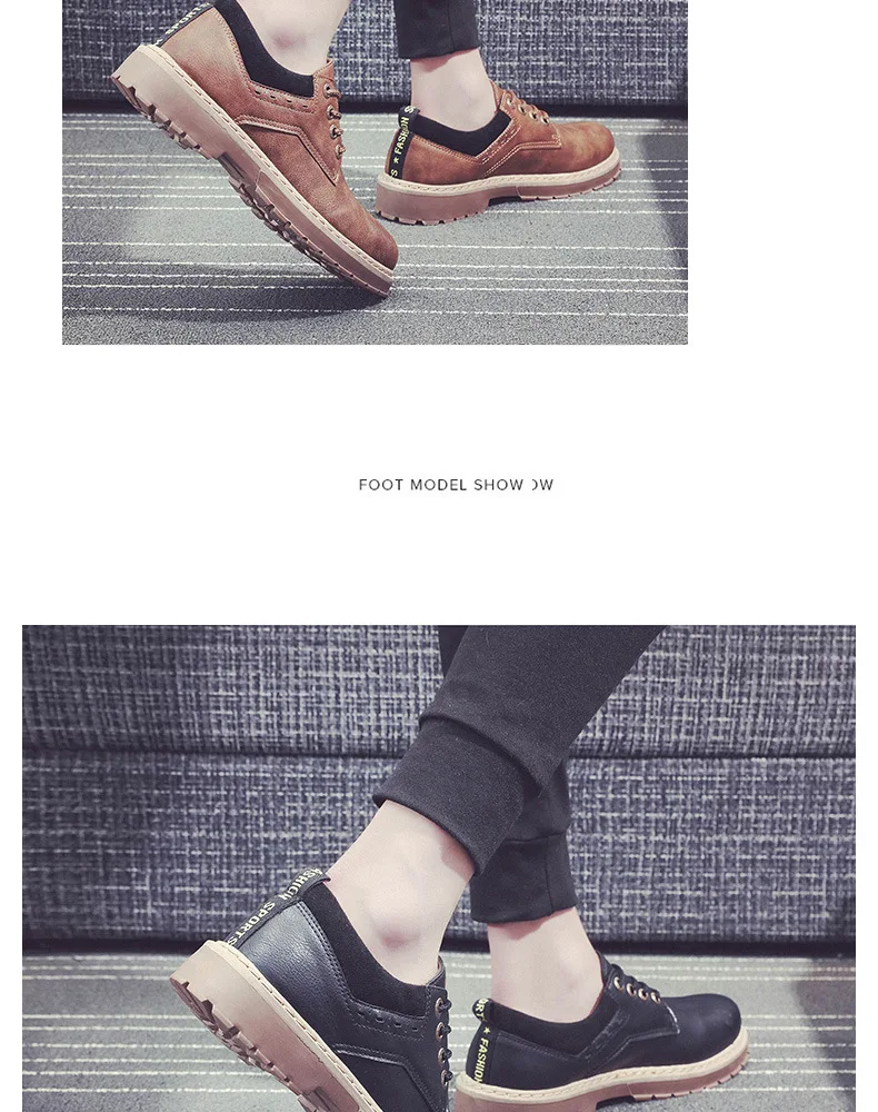 Для мужчин Повседневная Кожаная обувь кожаные брендовые Для мужчин ...