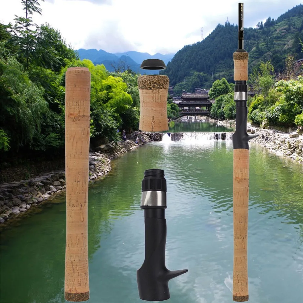 5 types Fishing Cork Handle Fishing Rod Handle Composite Cork Grip ...