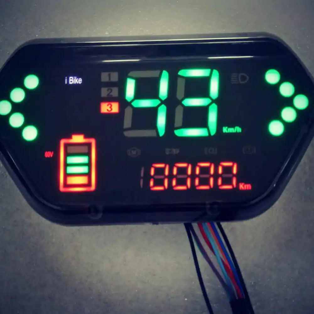 speedometer NIXIE tube digital display 48v60v72v battery indicator ...