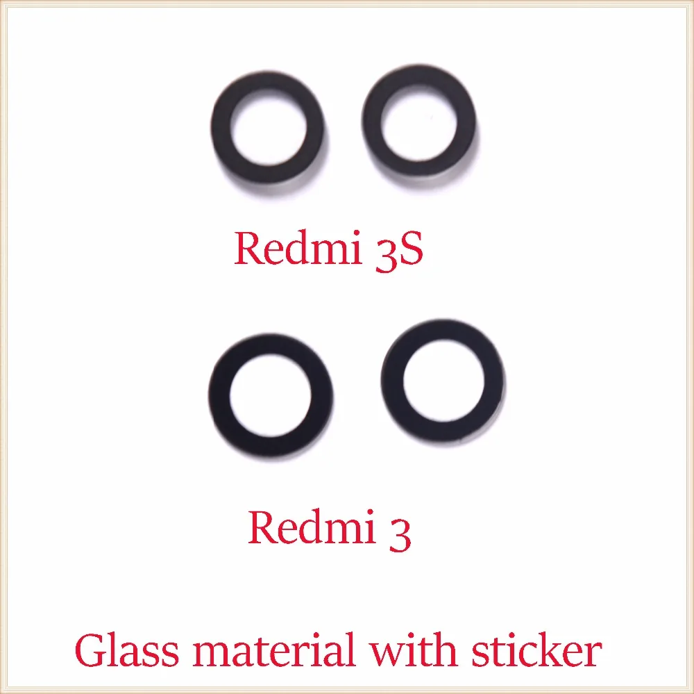50 Uds de vidrio material lente de la cámara trasera para Xiaomi Redmi ...