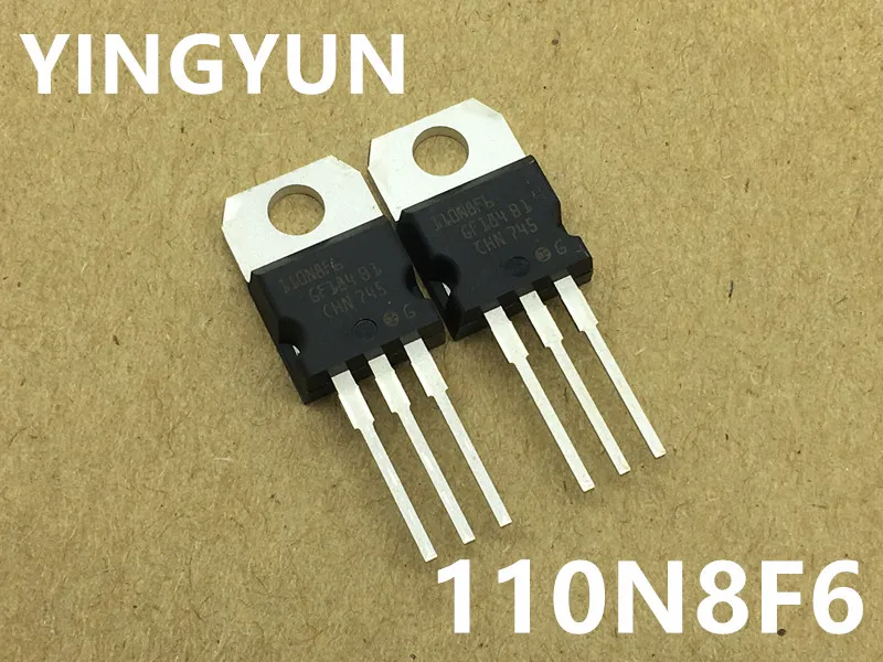 10PCS/LOT 100%New original STP110N8F6 110N8F6 TO 220 80V/110A Replace ...