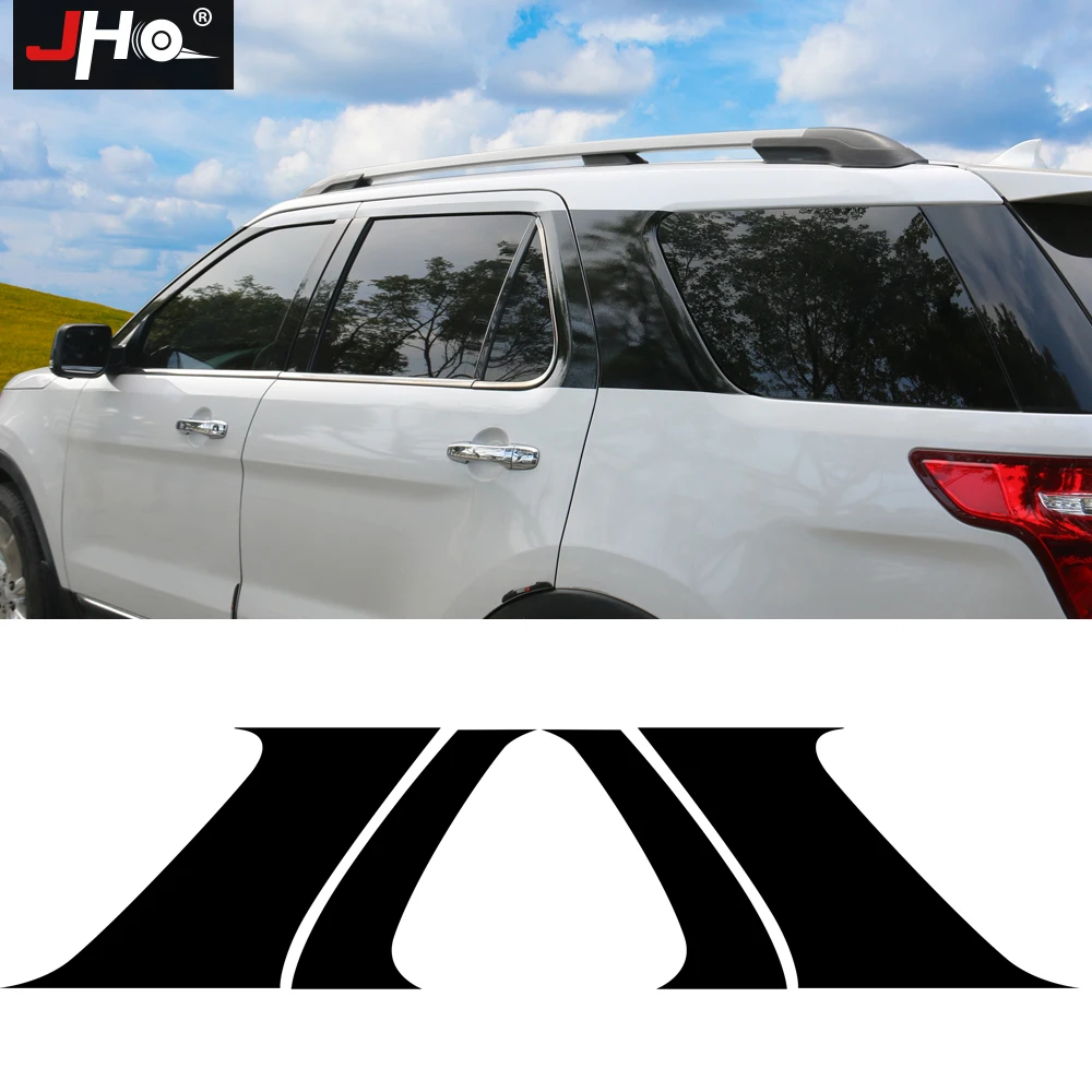 JHO Window Hidden C Pillar Stickers For Ford Explorer 2011-2019 2018 ...