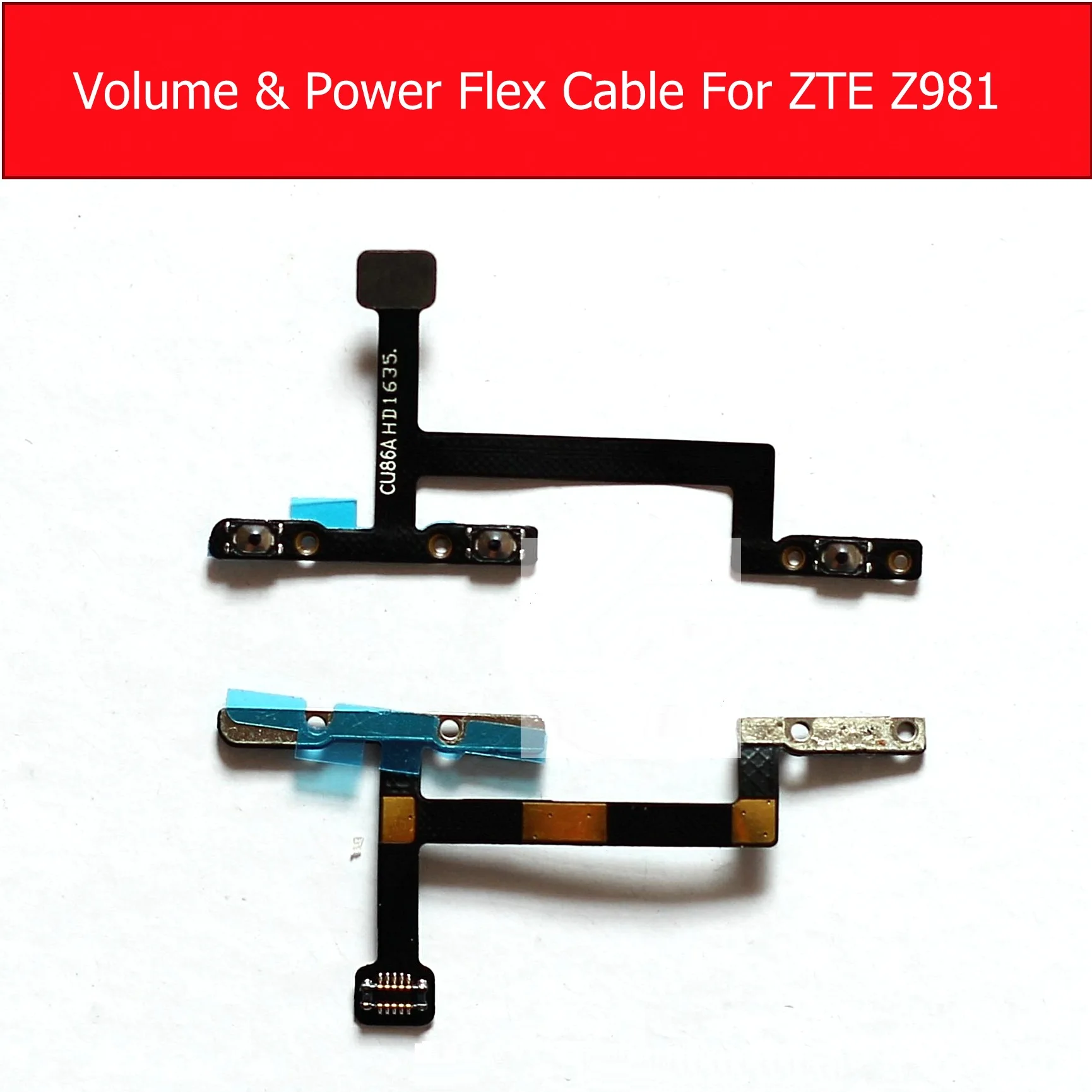 ON /OFF Power & Volume Flex Cable For ZTE ZMAX Pro Z981 Volume Control ...
