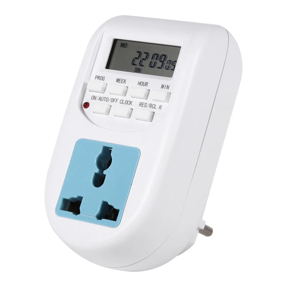 Eu Plug Plug In Programmable Timer Switch Socket 220v Multi Functional