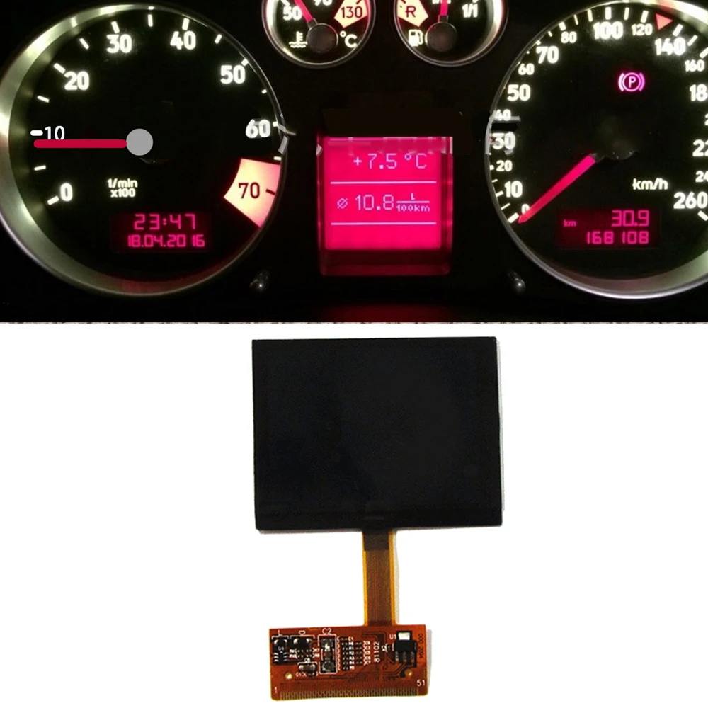 Jeazea Speedometer Display Screen Lcd Replacement Cluster Fit For Audi ...