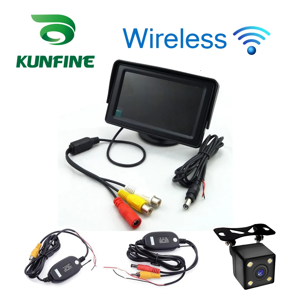 Car Styling Wireless 4.3 Inch Tft Lcd Screen Car Monitor Display For Hd ...