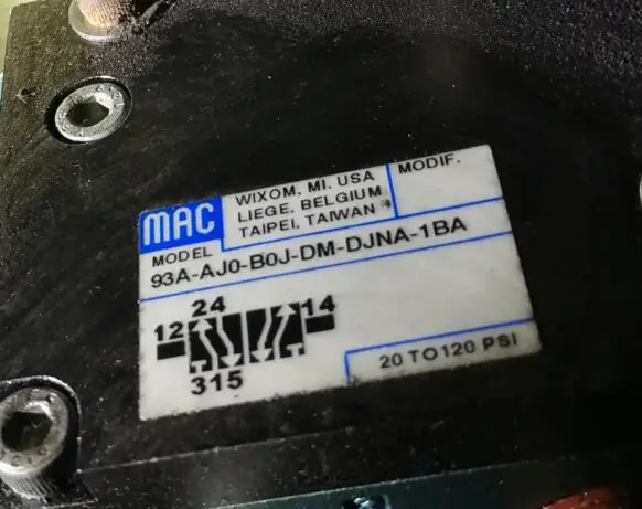 Американский электромагнитный клапан 93A-AJ0-B0J-DM-DJNA-1BA аутентичный