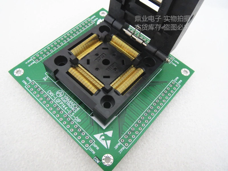 Clamshell IC51 1444 1354 7 QFP144 paso 0,5mm con PCB IC, adaptador de ...