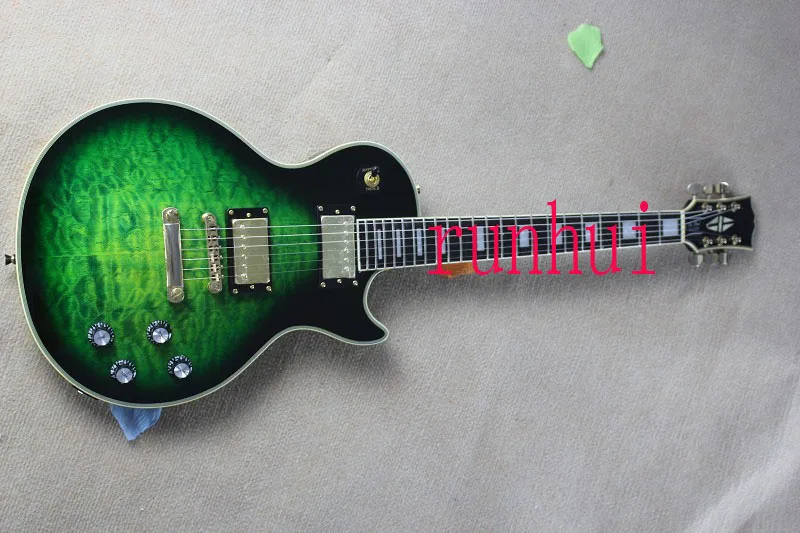Free Shipping Factory wholesale G LP custom Crystal green Electric ...