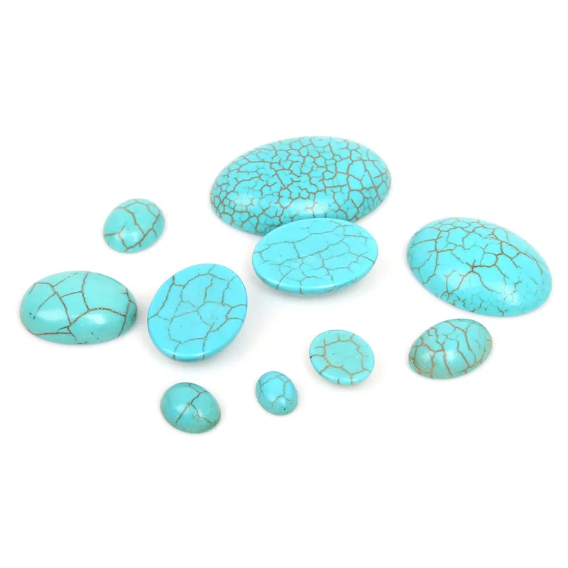 40pcs/lots 2019 High Quality Flat Back Dome Cabochons Synthetic White ...