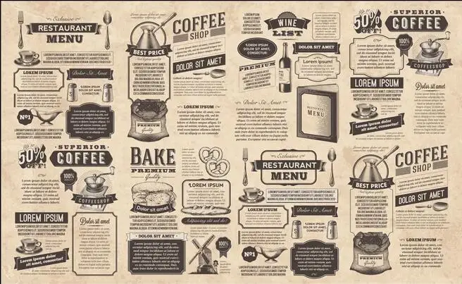 Vintage Food Wallpaper