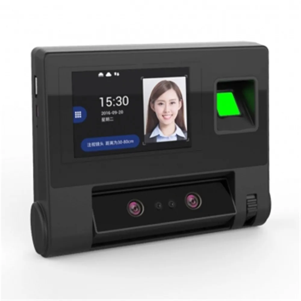 4 Inch Lcd Display Touch Screen Face Recognition/fingerprint Time ...