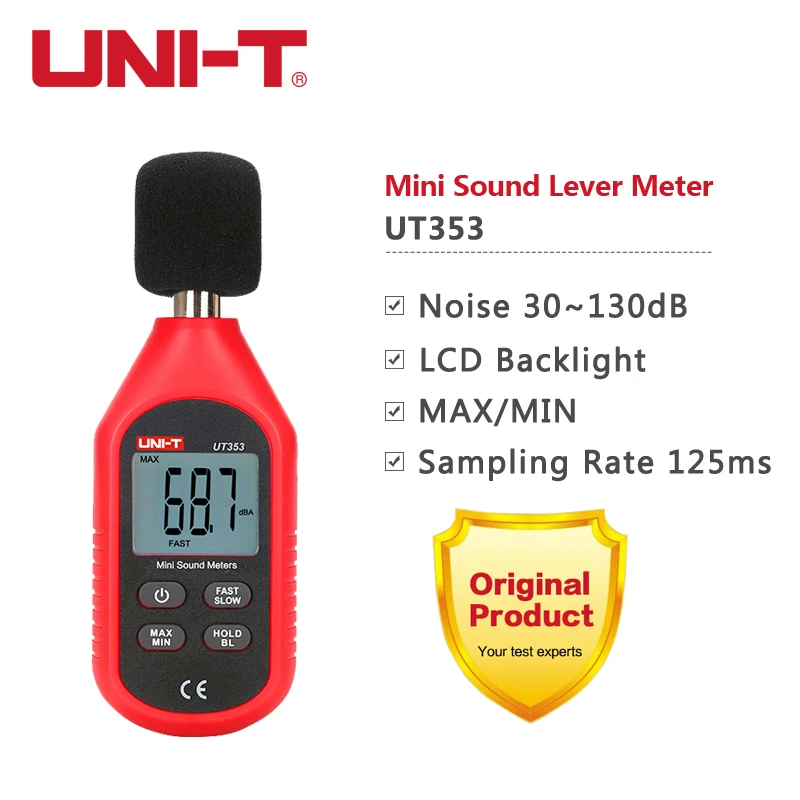 UNI-T-UT353-Digital-Sound-Level-Meter-UT353BT-Noisemeter-30-130dB ...