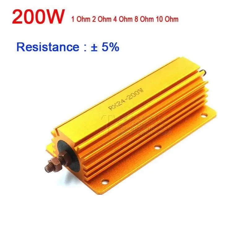 200W-Watt-Power-Metal-resistor-1R-2R-4R-8R-10R-1ohm-2ohm-4ohm-8ohm-10 ...