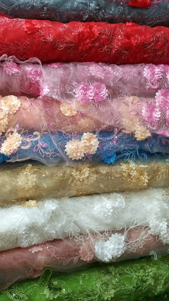 New-quality-swiss-voile-laces-switzerland-embroidery-fabric-Silver ...