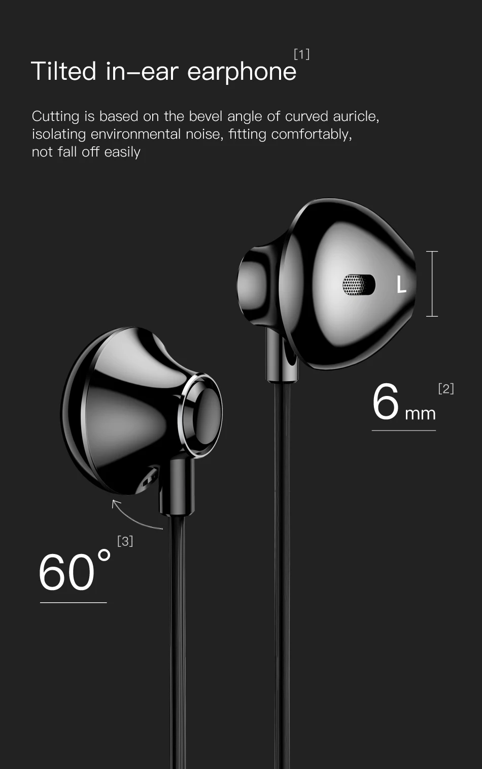 Baseus H06 In-ear Stereo Bass Earphones Headphones 3.5mm jack wired ...