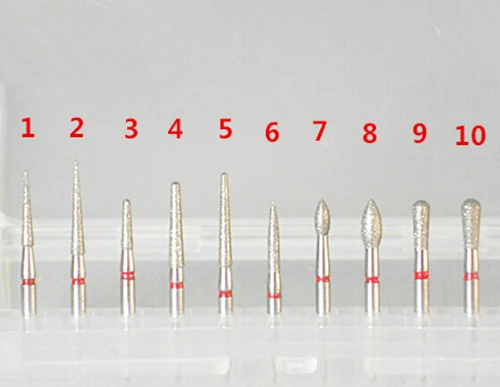 10pcs Dental teeth shoulder Preparation Porcelain veneer Bur polishing ...