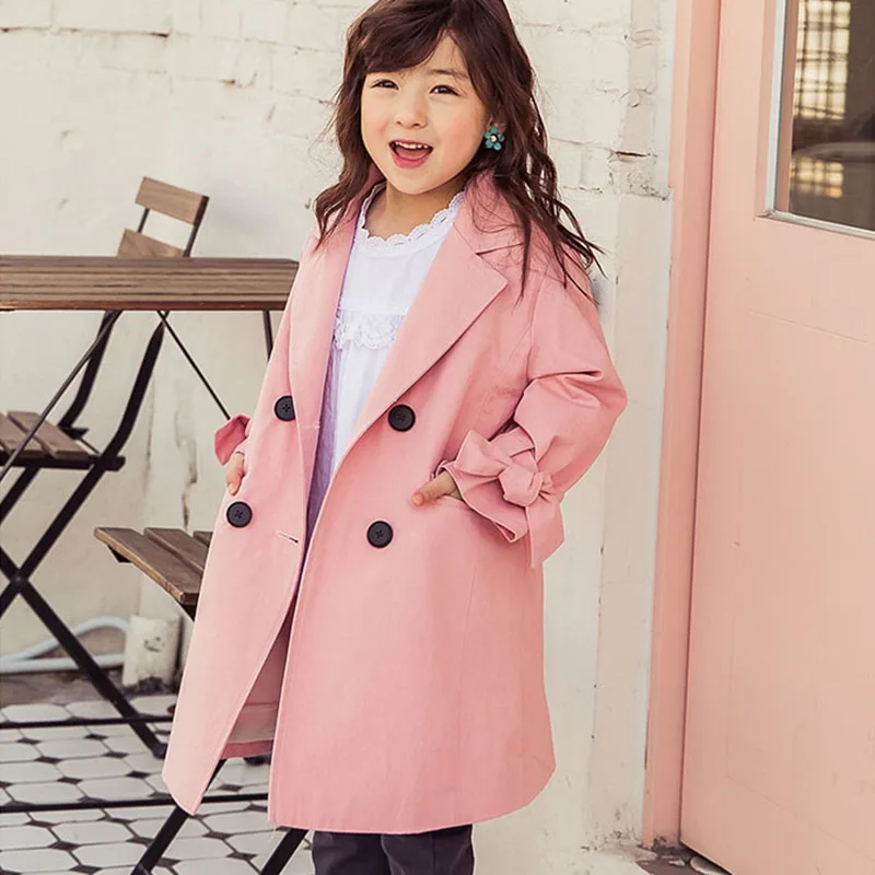 children clothing girls spring jackets and coats 2018 long autumn ...