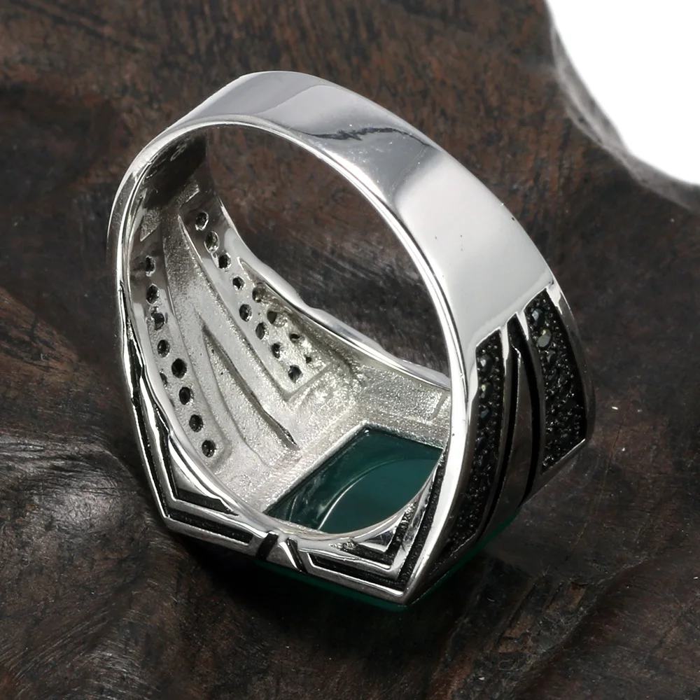 Cool Retro Vintage Turkish Ring For Men Large With Stones Colors ...