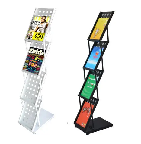 Free-Shipping-A4-folding-magazine-rack-newspaper-stand-rack-iron ...