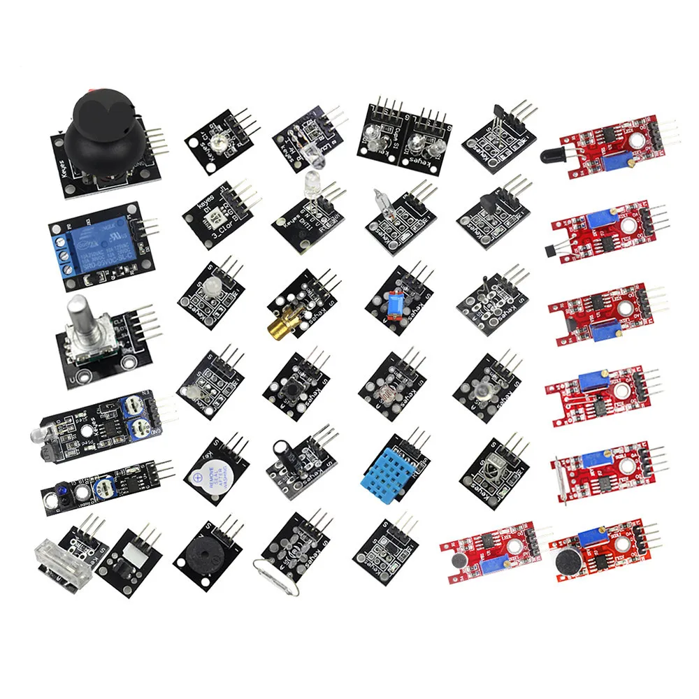37 in 1 Box Sensor Kit Basic Module Suite for Arduino-in Replacement ...