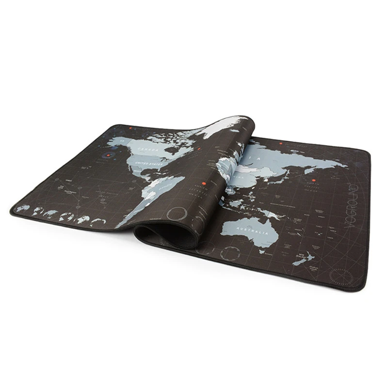 World Map Large Gaming Mouse Map Pad With Nonslip Base Waterproof ...