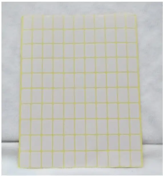 Etiqueta Adhesiva blanca de 9x13mm, pegatina de sellado cuadrada en ...