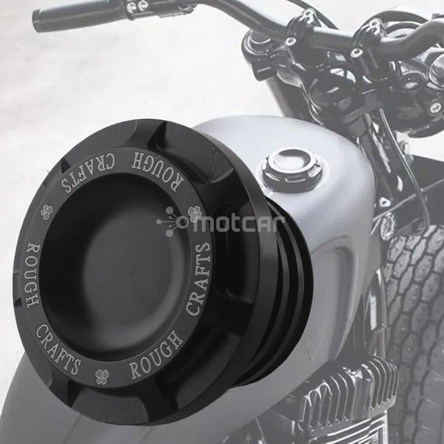 Custom Black Aluminum Motorcycle Fuel Gas Oil Cap For Harley Sportster ...