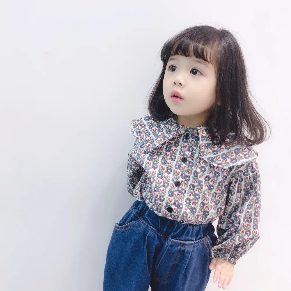 2019 New Arrival Spring baby Girls Long Sleeve Blouse Children Kids ...