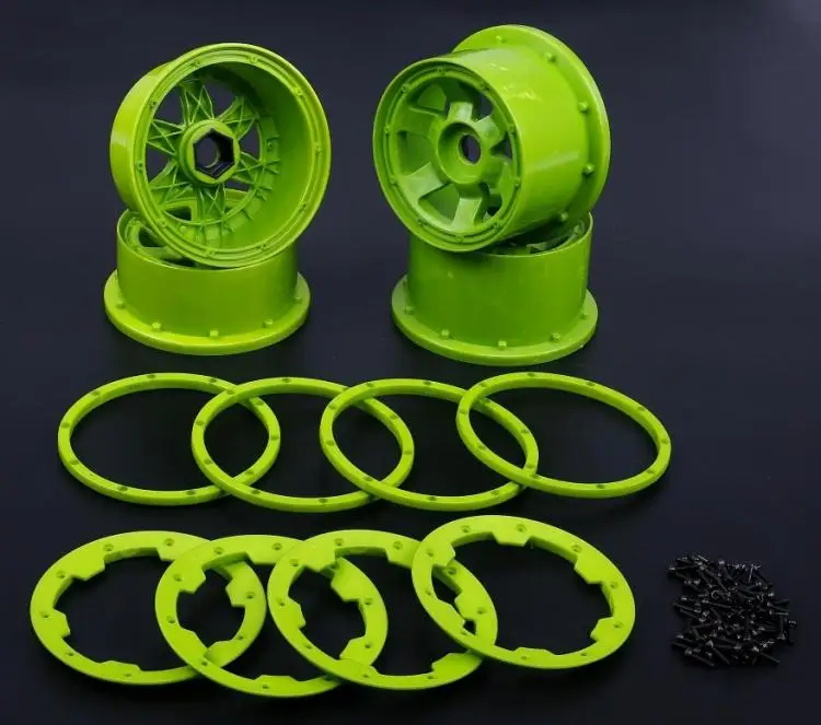 Split 6 Spoke Super Nylon Wheels Rims fits 2WD HPI Baja 5B King Motor ...