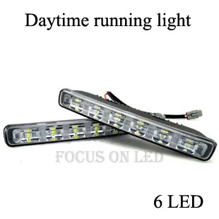 2014 car styling parking new led daytime running light with 6 for auto ...