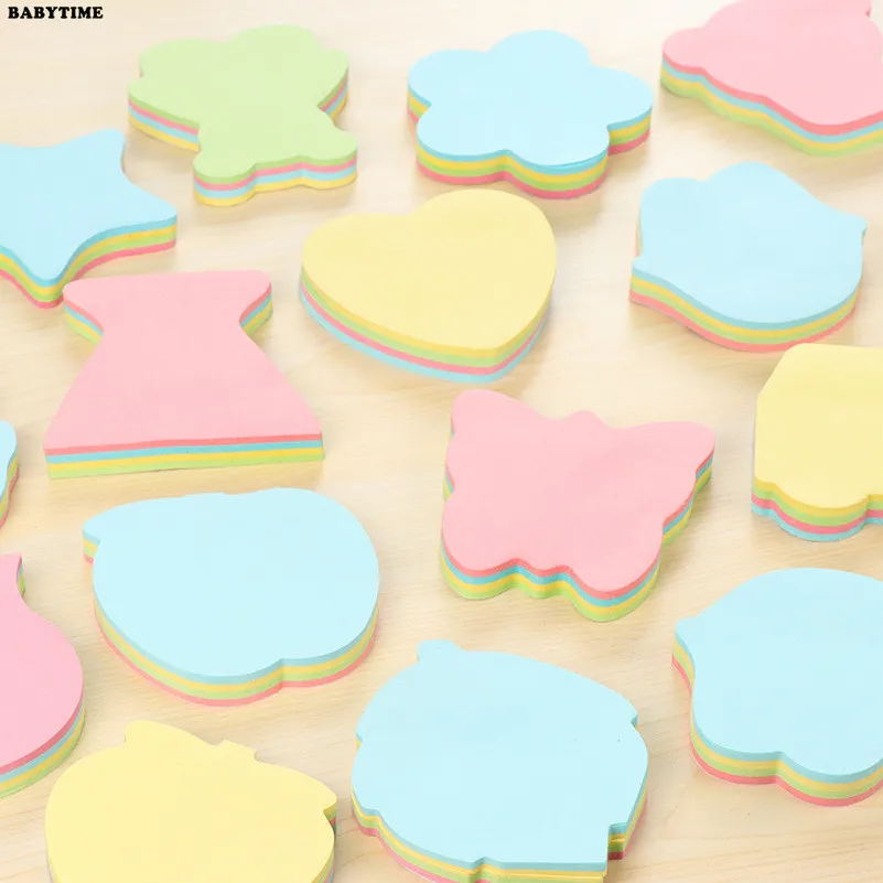 DIY Candy Color Memo Pad Lovely Sticky Notes Paper 100 Pages Post it ...