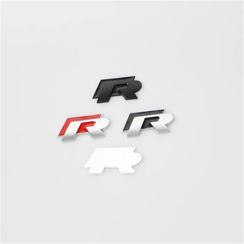 100X 3D Chrome R line Badge logo Emblem Rline Car stickers Racing logo ...