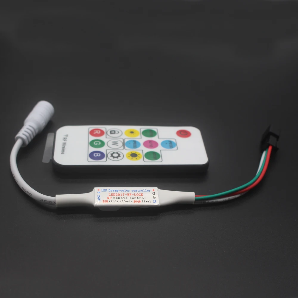 14 Key DC 5V 12V SP103E 14Key RGB Drahtlose Fernbedienung Mini RF LED ...