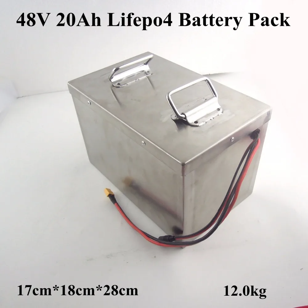 Lifepo4 48V battery pack lifepo4 48V 20ah lithium for 2500W electric ...