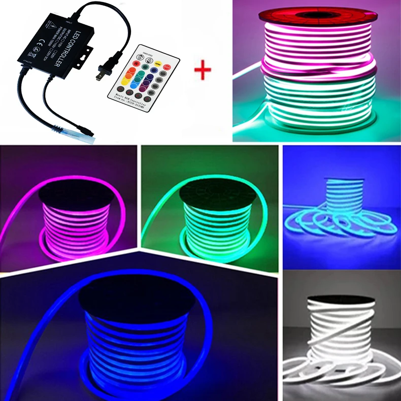 SMD2835 slim 8*16mm custom sign letter rope light led neon flex pink ...