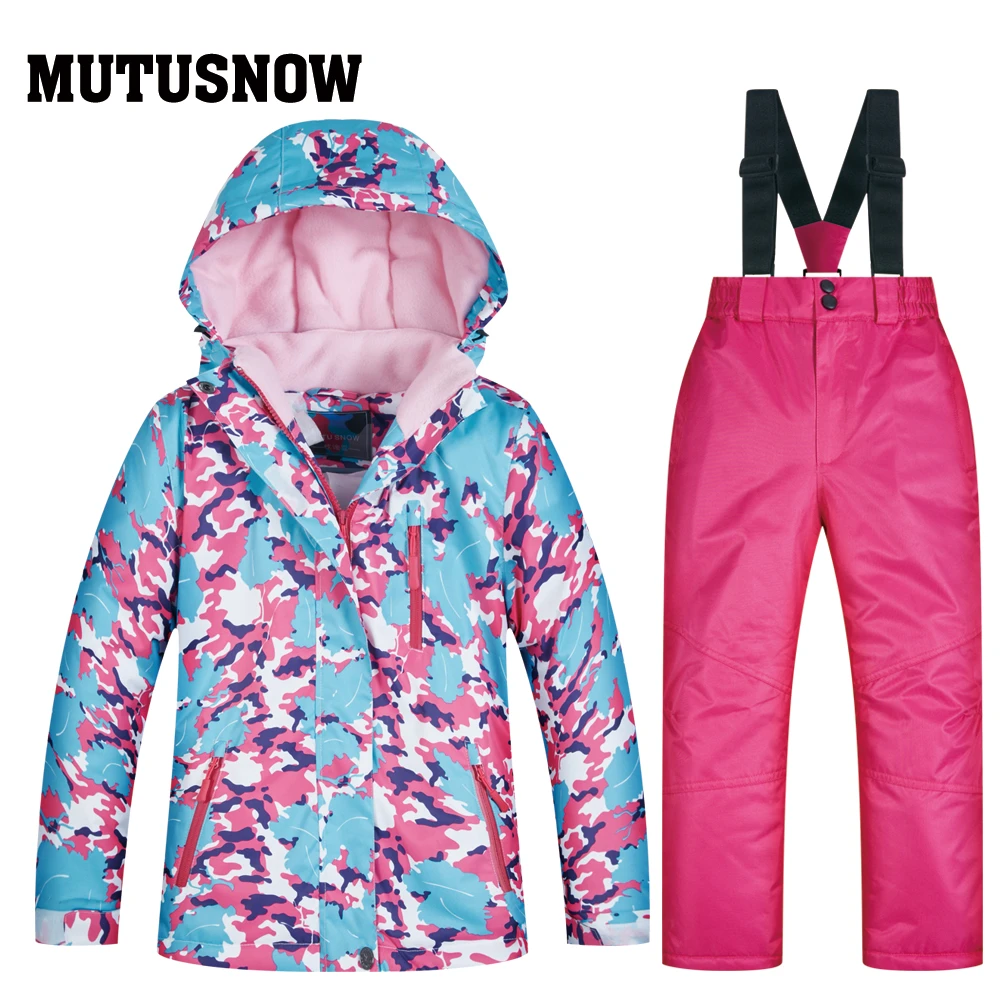 MUTUSNOW 2020 Girl Ski Suit Waterproof Windproof Ski Snowboard Bid Warm ...