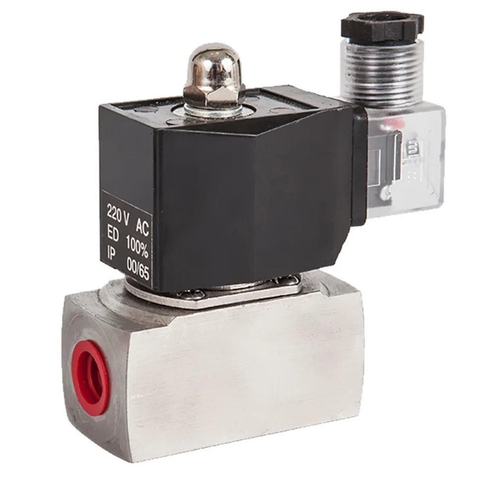 Válvula solenoide ácido anticéptico tipo pistão, aço inoxidável, água ...