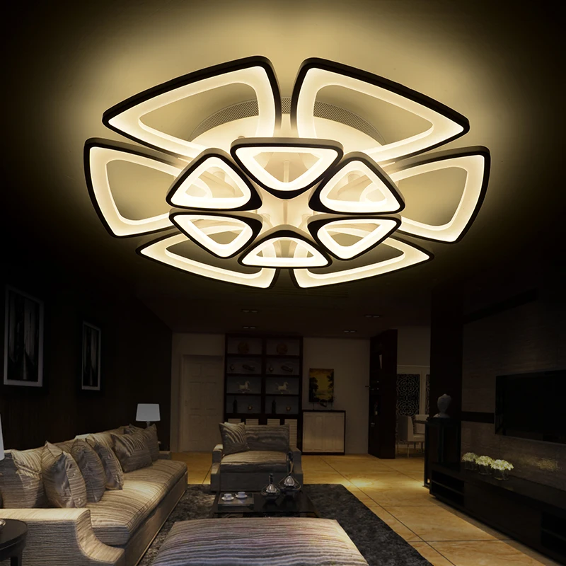Brief Modern Multilayer Combination Acrylic Led Ceiling Light Fixture ...